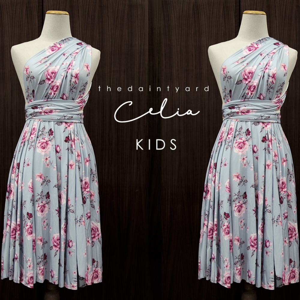 TDY Kids Floral Infinity Dress in Celia – Thedaintyard
